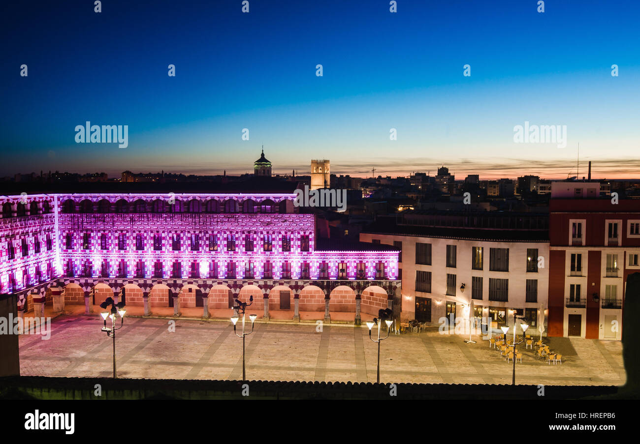 High square, Badajoz, Spain (Plaza Alta Stock Photo - Alamy