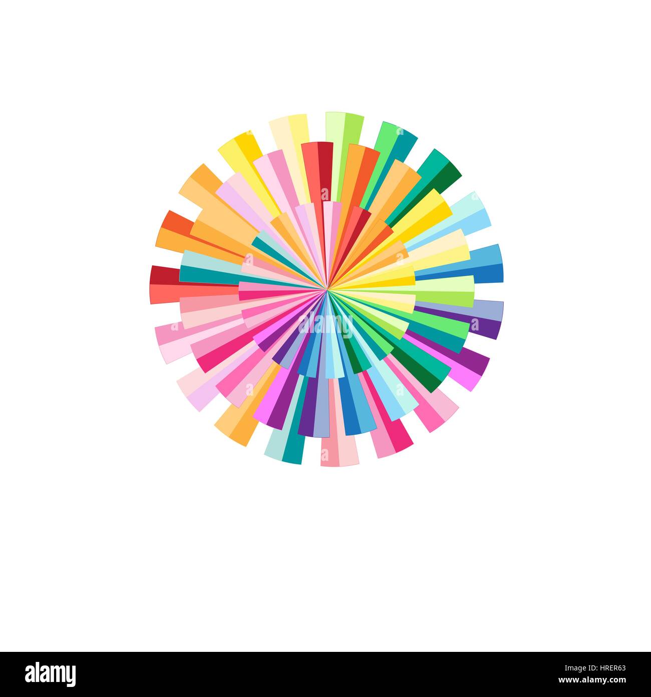 Abstract colorful circular pattern on a white background Stock Vector ...