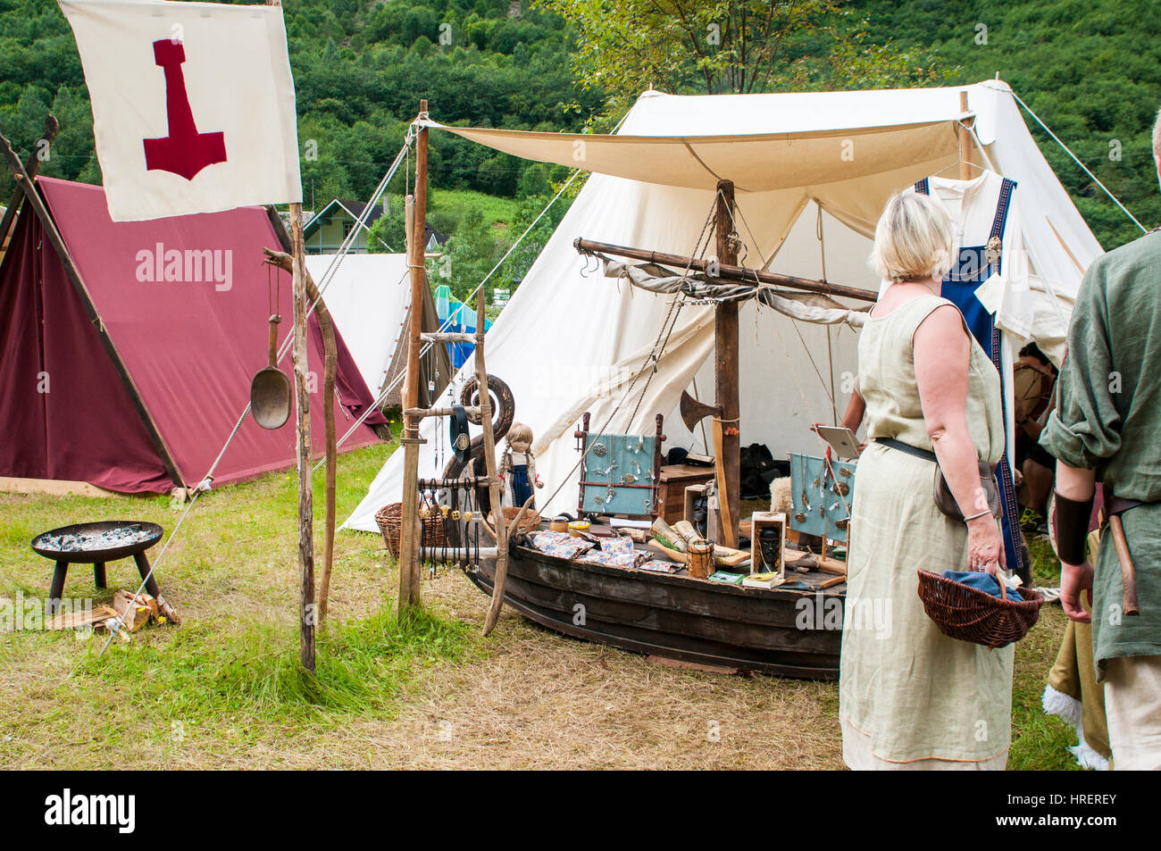 Historical reenactor viking hi-res stock photography and images - Alamy