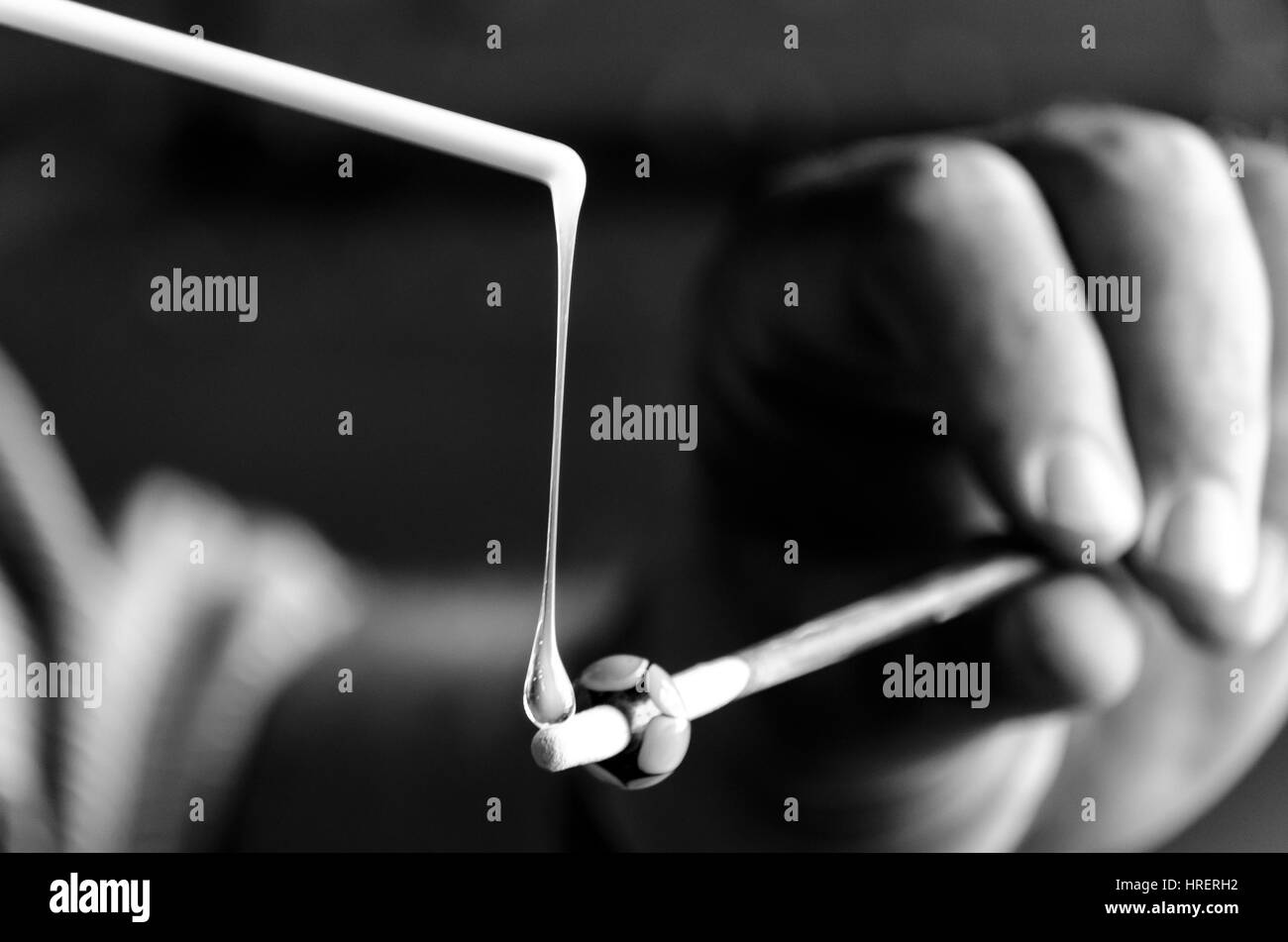 Bead work detail Black and White Stock Photos & Images - Alamy