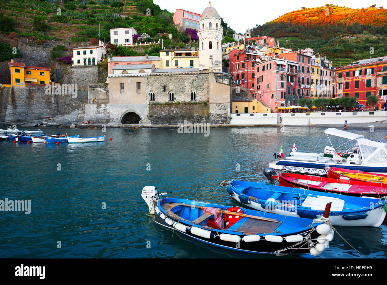 Boats, Vernazza, Cinque Terra, Italy Stock Photo - Alamy
