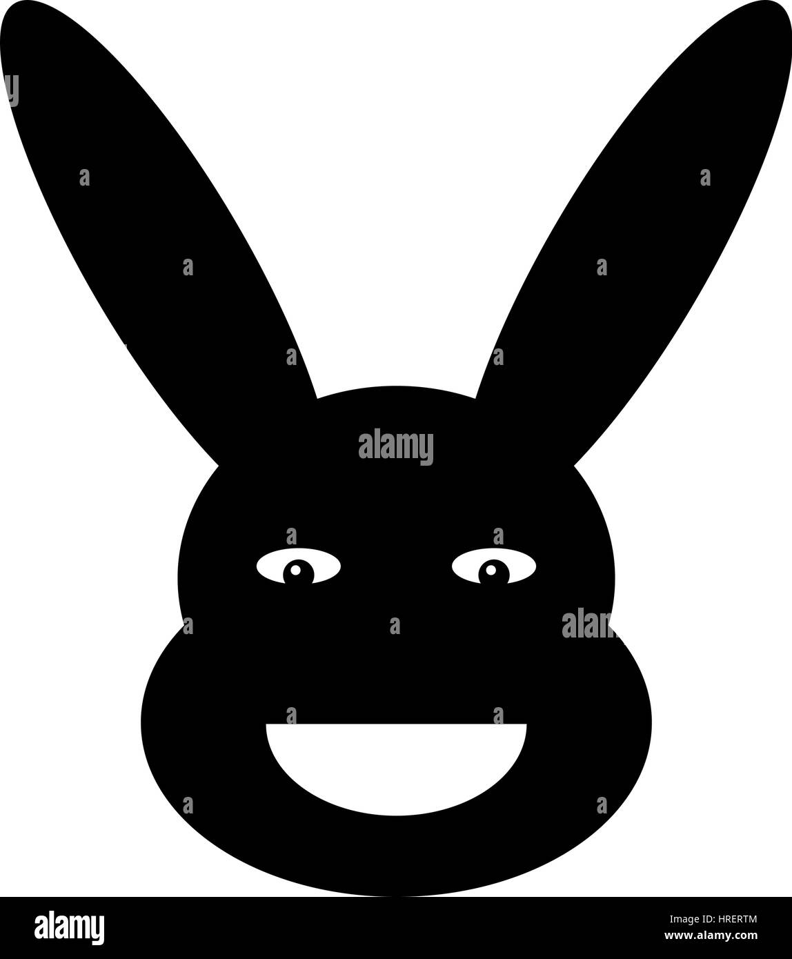 rabbit icon illustrated on a white background in vector Stock Vector ...