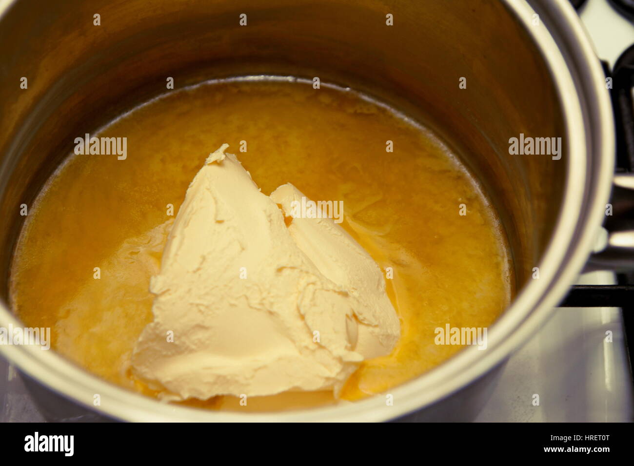 Hot pan melting butter hi-res stock photography and images - Alamy