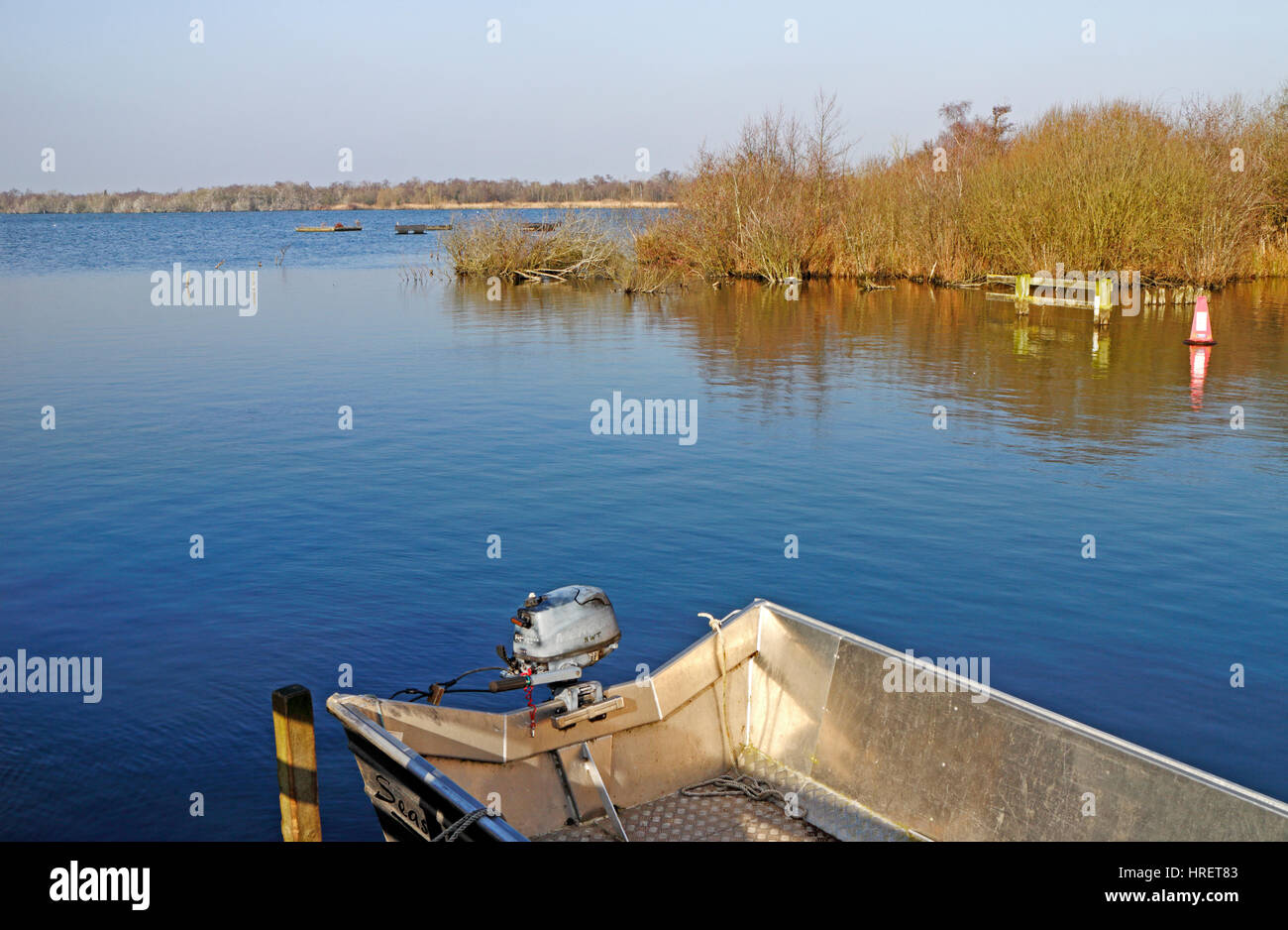 A view of the extent of Ranworth Broad from next the Visitor Centre at ...