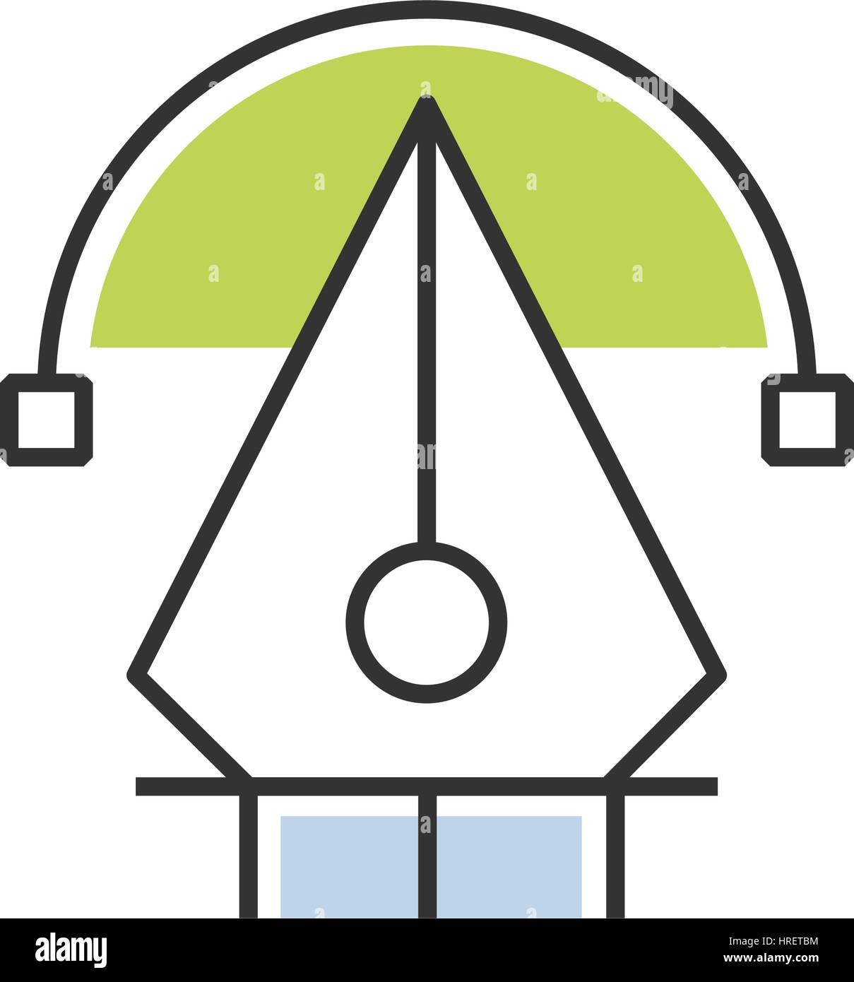 Ballpoint pen green Stock Vector Images - Alamy