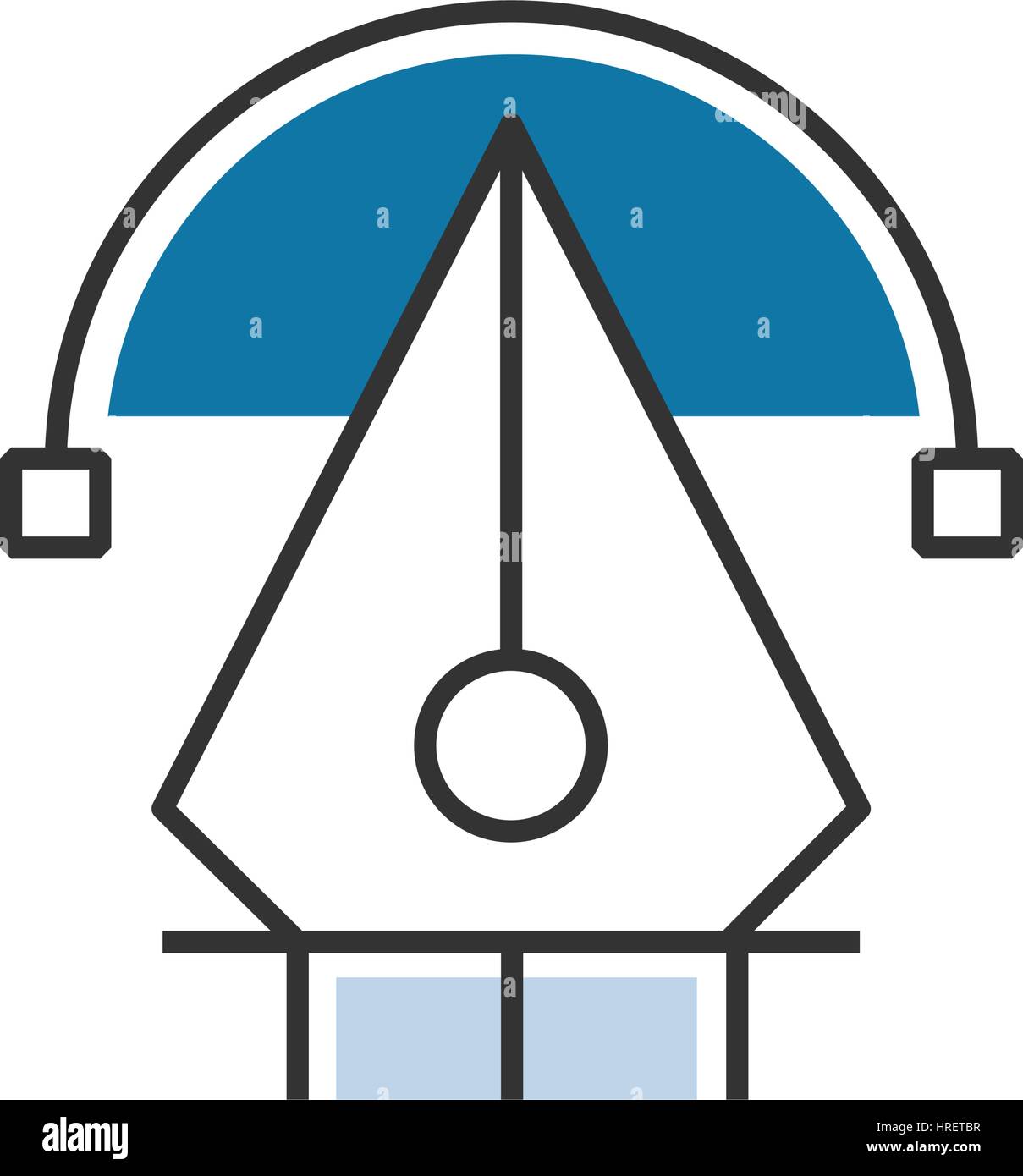 Blue pen tool icon Stock Vector Image & Art - Alamy