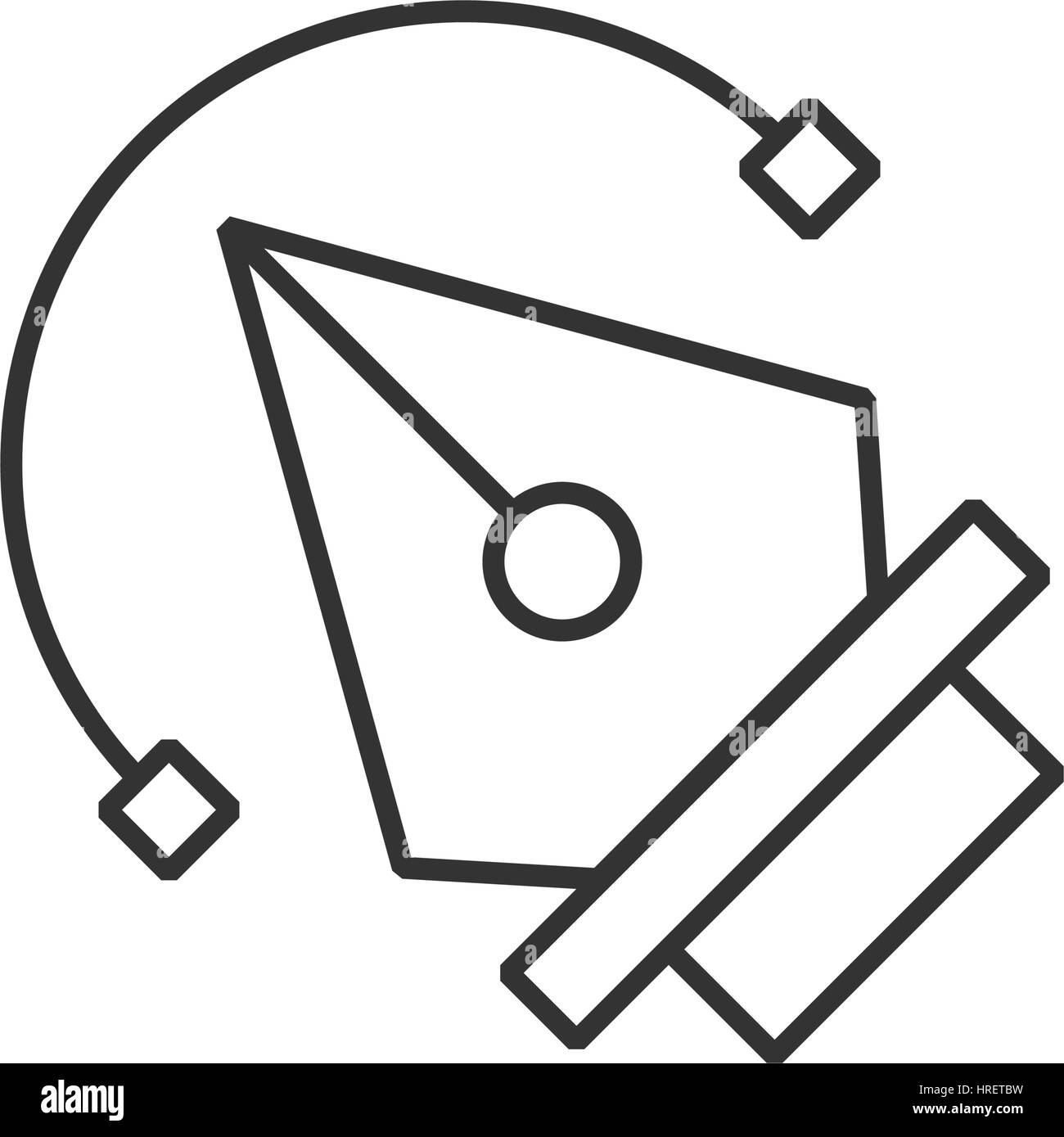 pen tool icon vector black Stock Vector Image & Art - Alamy