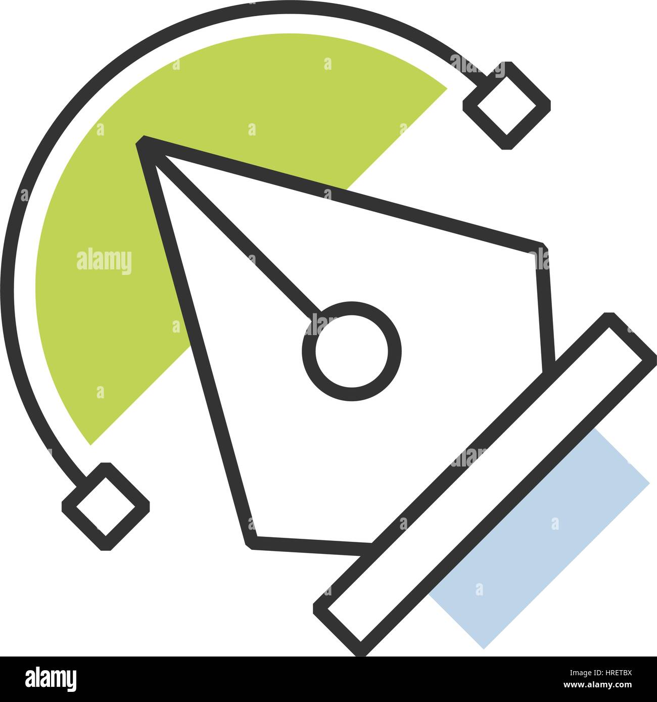 Green pen tool icon vector Stock Vector Image & Art - Alamy