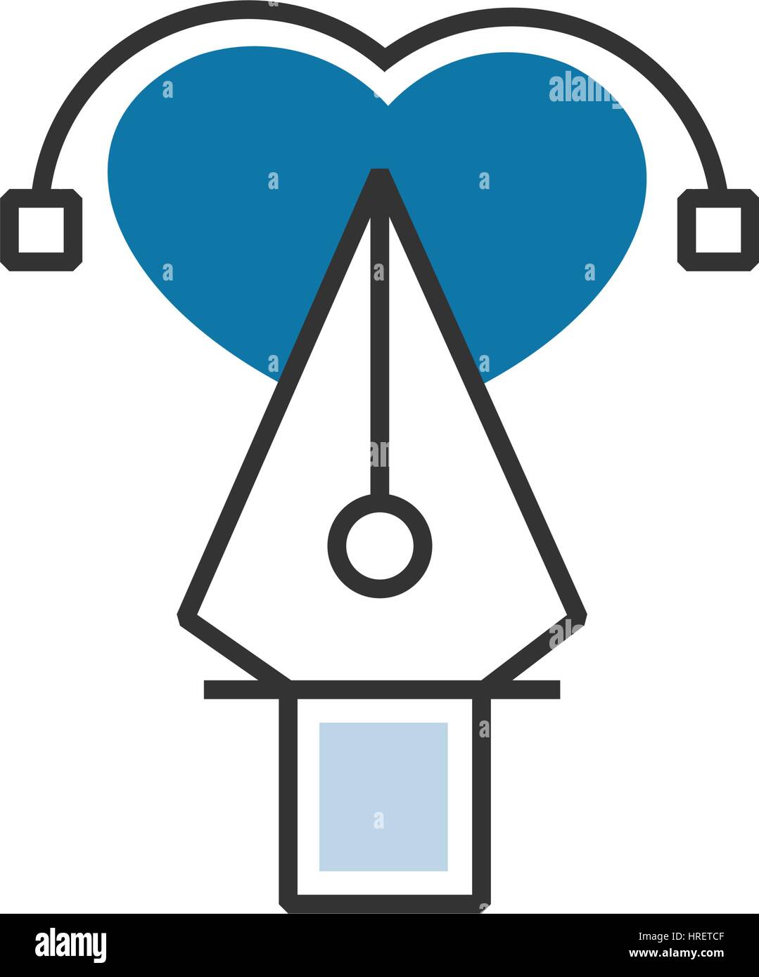 Blue pen Stock Vector Images - Alamy