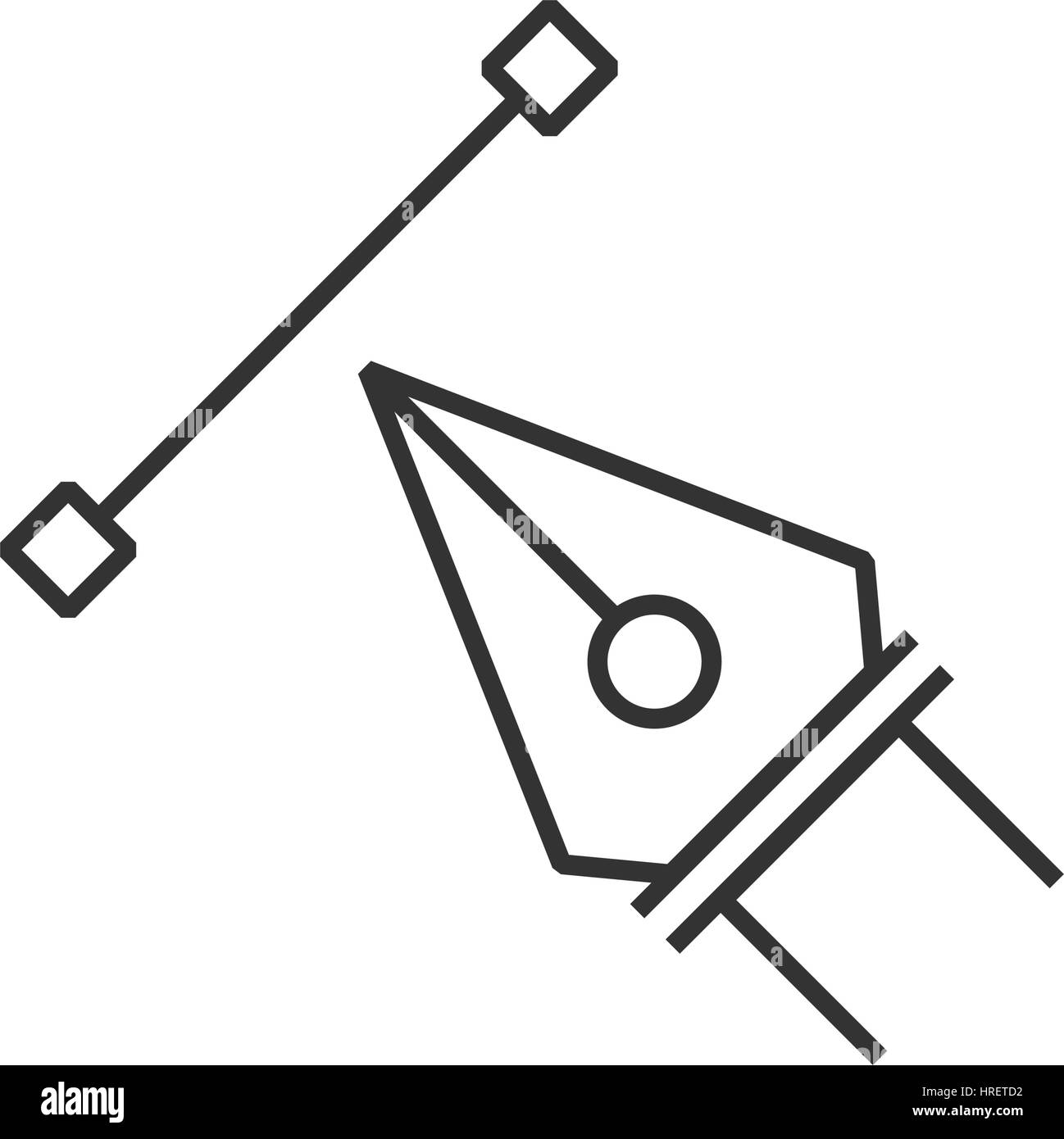 Design pen tool icon black Stock Vector Image & Art - Alamy