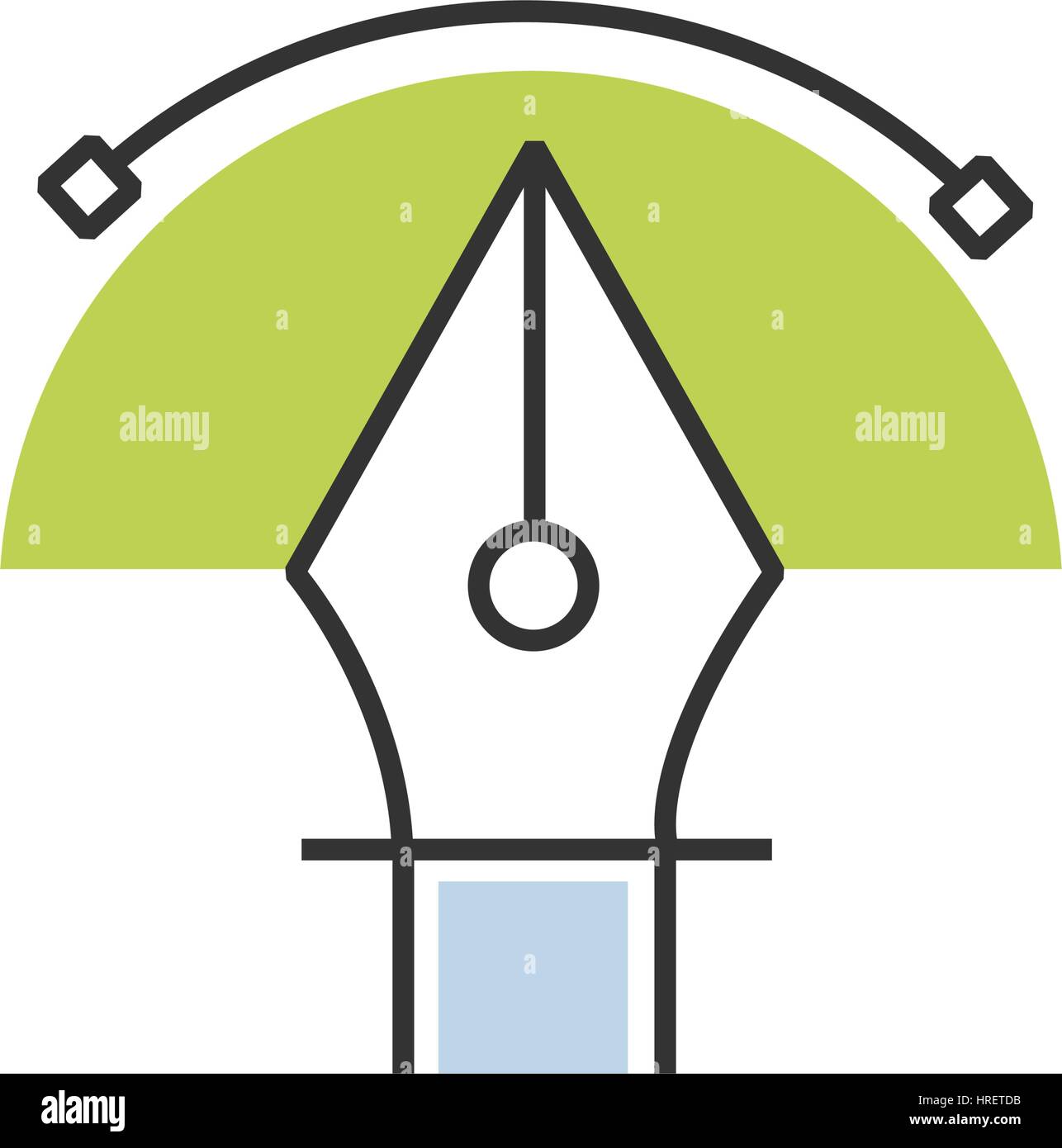 Green semicircle Stock Vector Images - Alamy