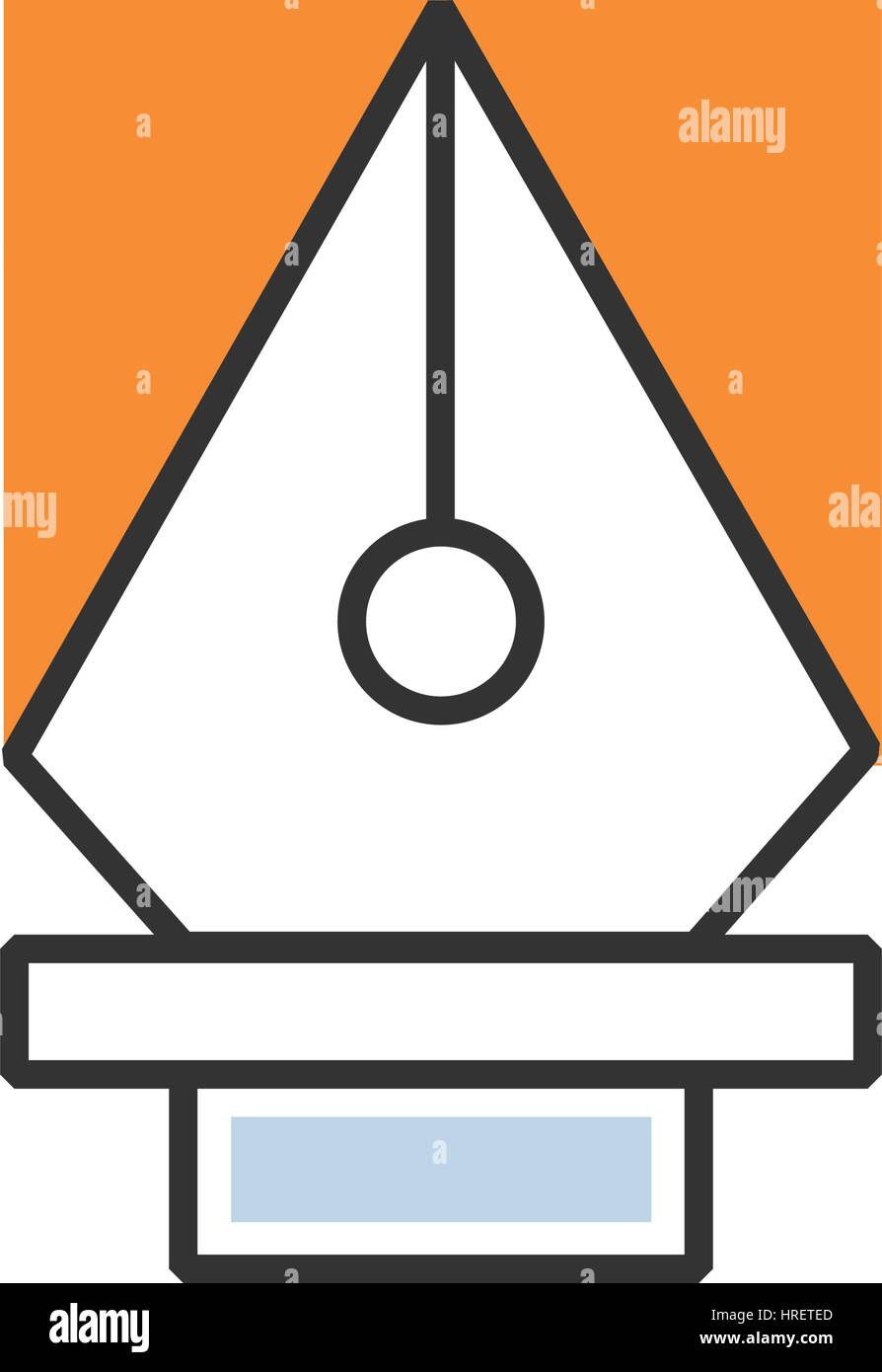 Orange pen tool icon vector eps10 Stock Vector Image & Art - Alamy