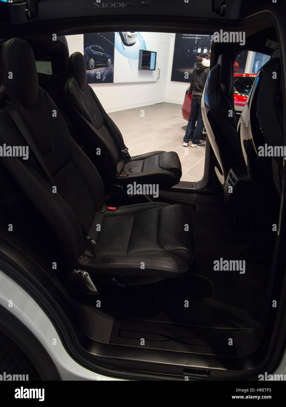 Tesla showroom , Milan Italy Stock Photo - Alamy