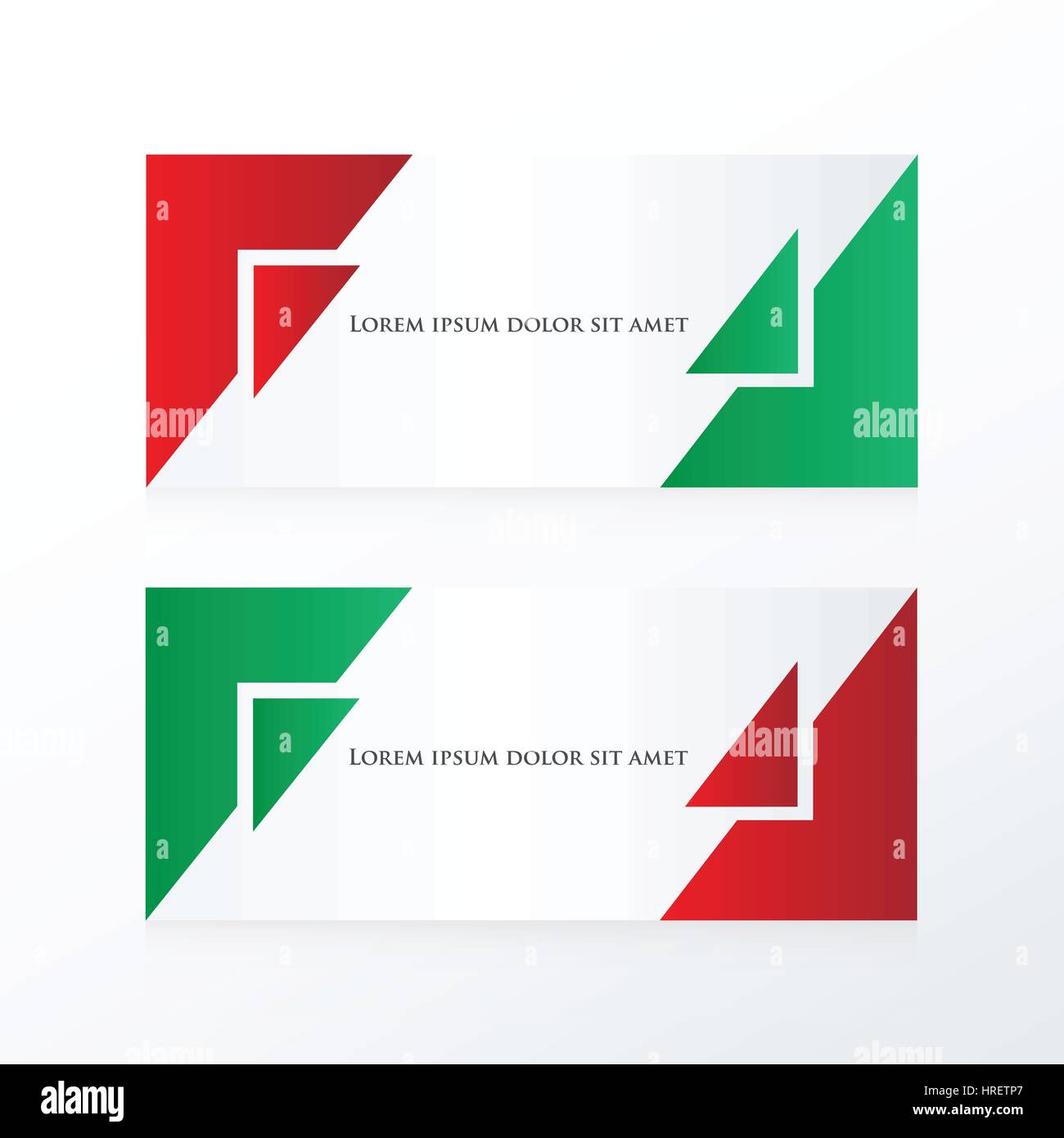 Banner abstract red green Stock Vector Images - Alamy