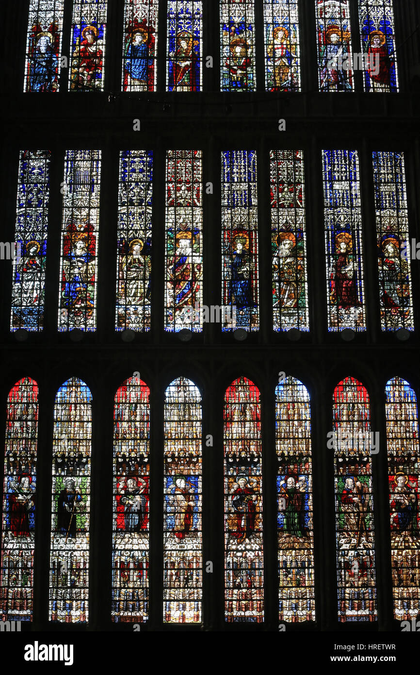 Details. Stained glass window by Valentin Bousch, 16th century ...