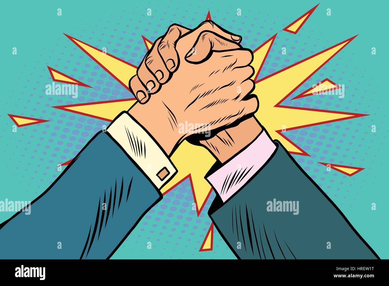 Arm Wrestling Cartoon High Resolution Stock Photography and Images - Alamy