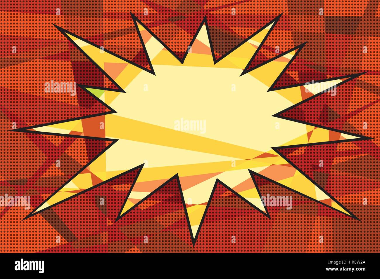 Comic book background explosion pop art retro vector illustration Stock ...
