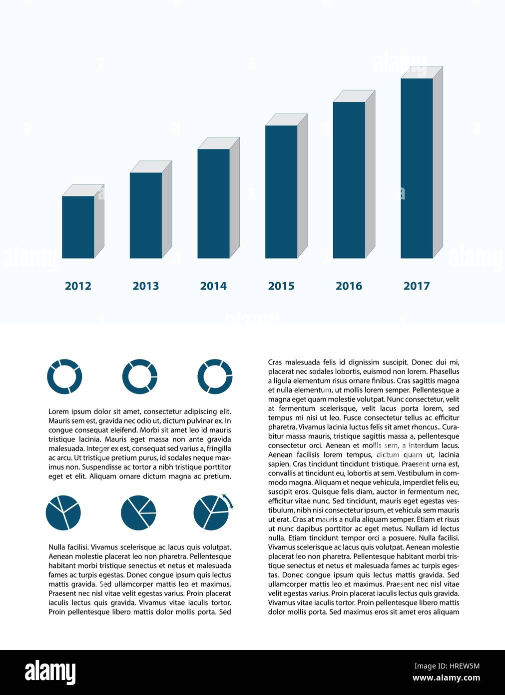 business infographics, report template with special design, vector ...