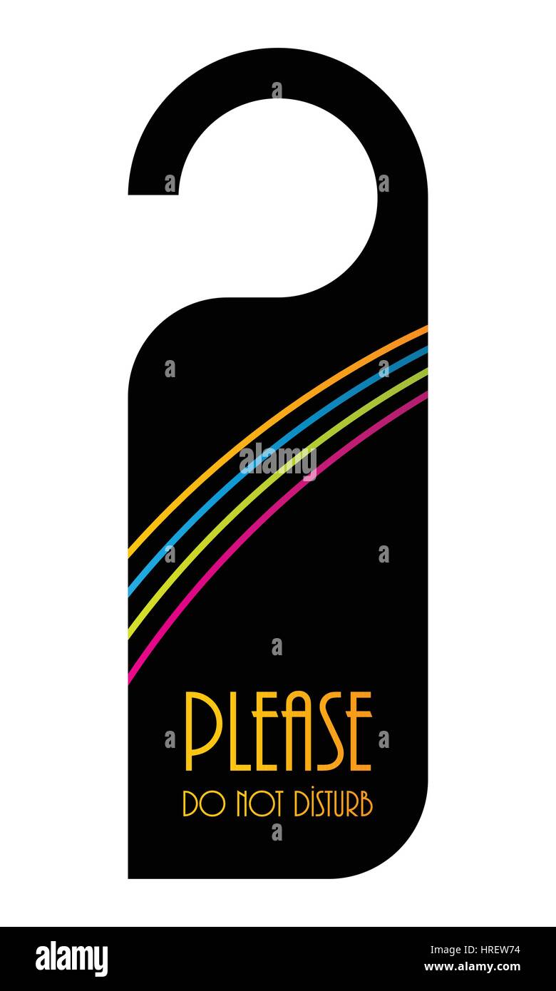 Do Not Disturb Door Hanger Vector Design Stock Vector Image And Art Alamy