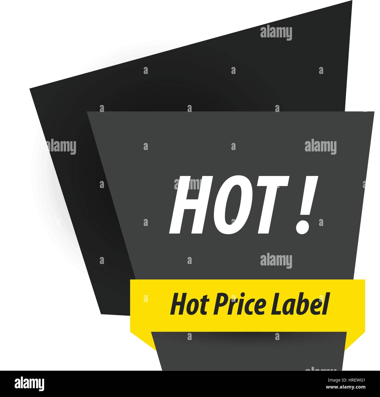Hot Price Label black, yellow Stock Vector Image & Art - Alamy