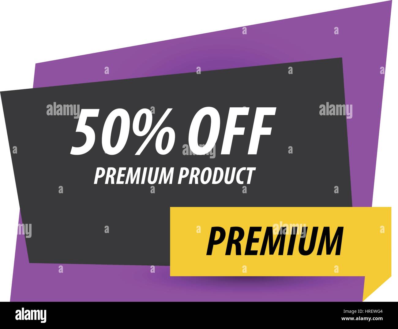 Product Premium Label Purple, yellow, black Stock Vector Image & Art ...