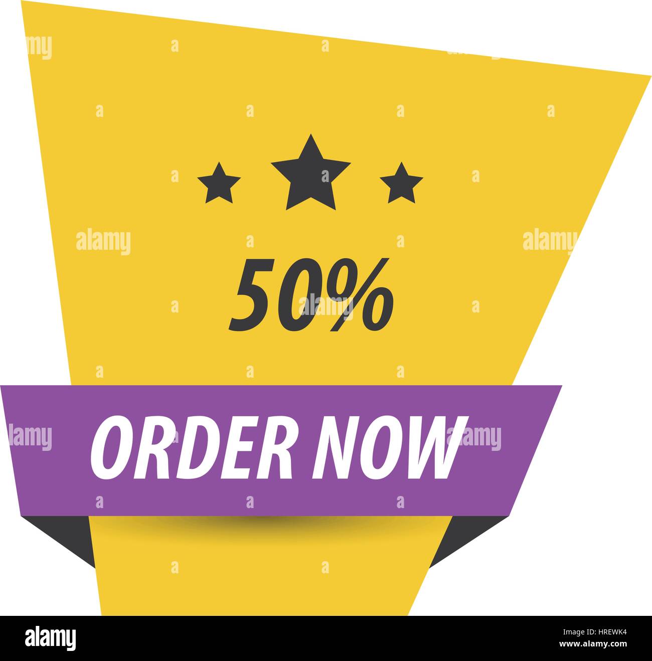 Order Now Label Design Purple, yellow, black Stock Vector Image & Art ...