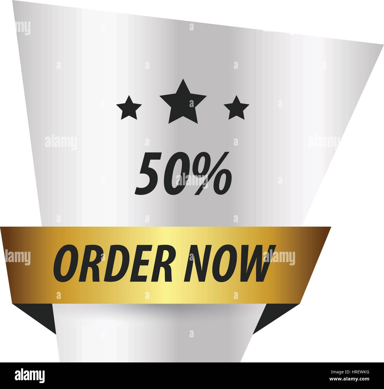 Order Now Label Design Gold, silver Stock Vector Image & Art - Alamy