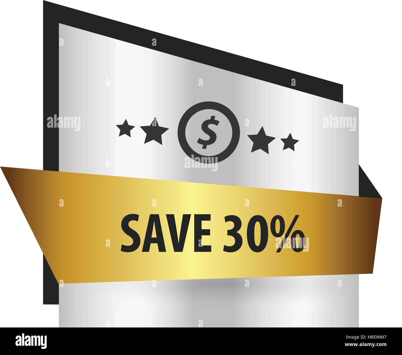 Save, Label Design Gold, silver Stock Vector Image & Art - Alamy