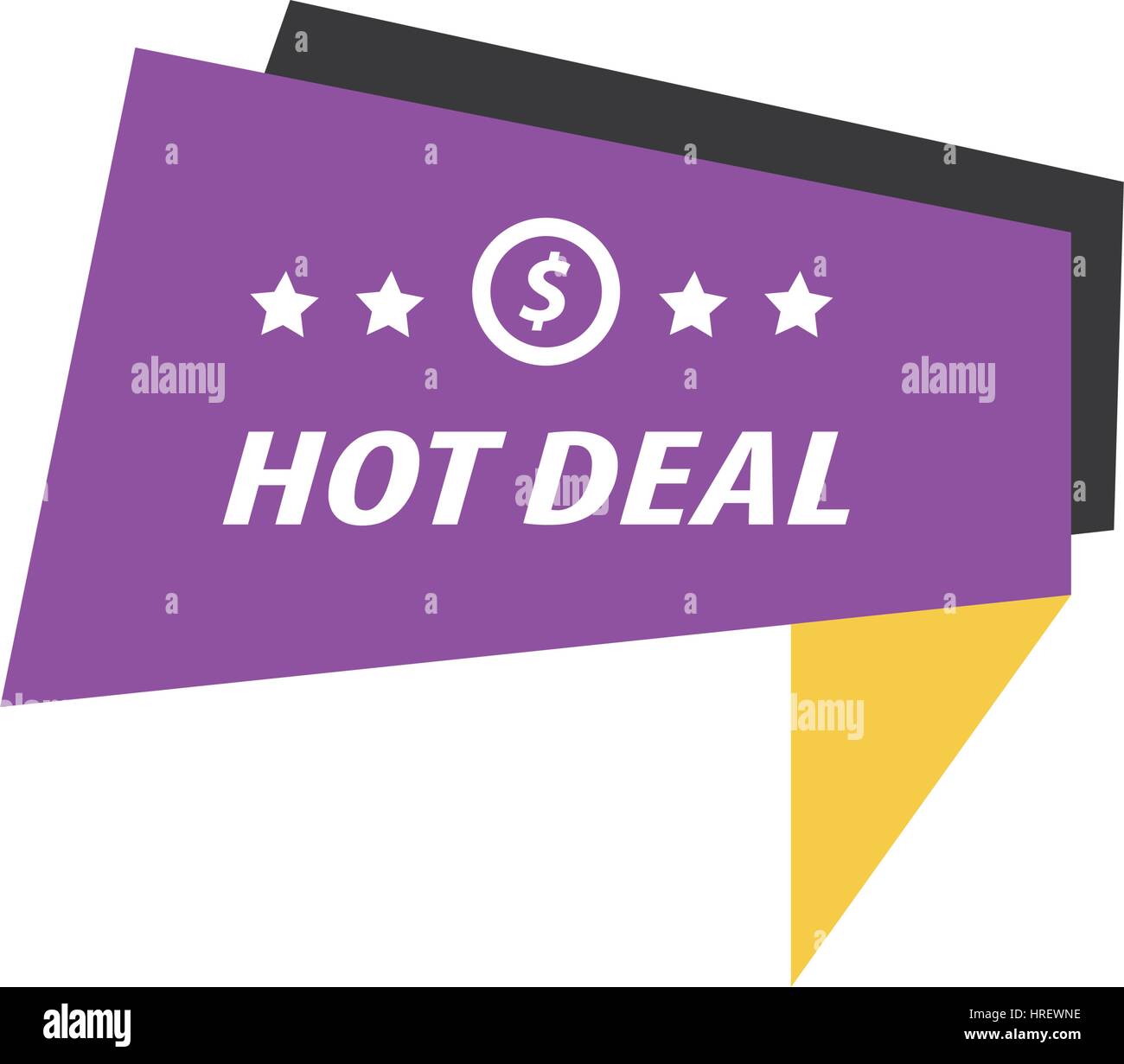 Label hot deal black hi-res stock photography and images - Alamy