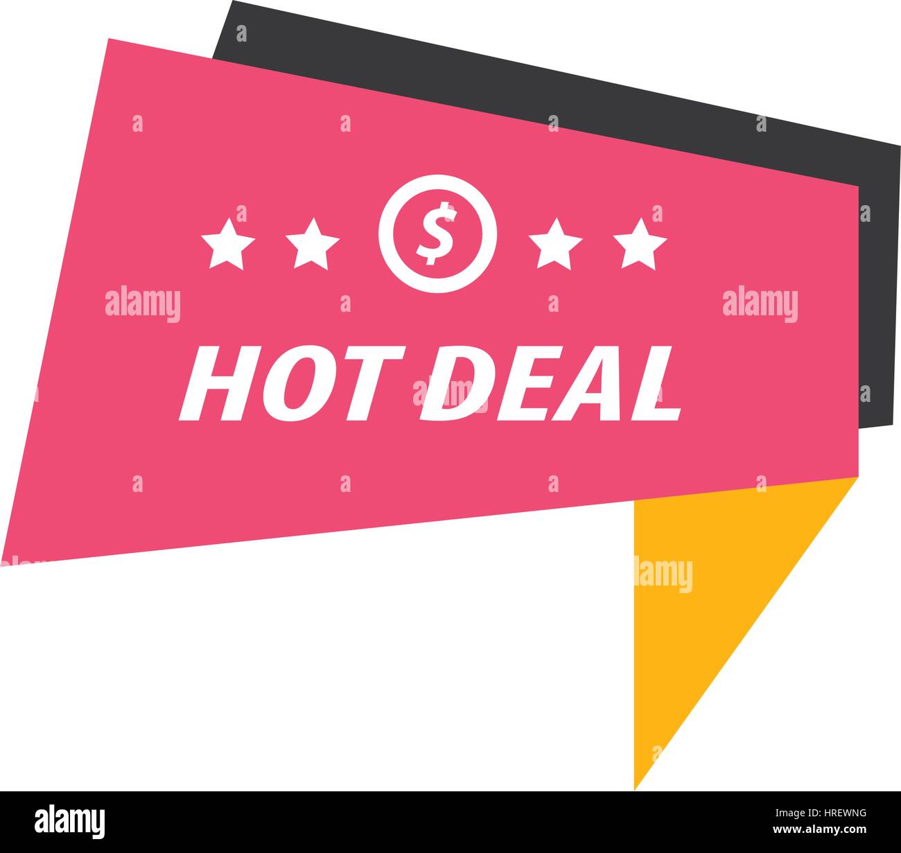 Label Hot Deal pink, yellow, black Stock Vector Image & Art - Alamy