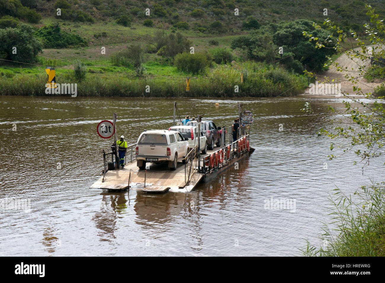 Malgas pont ferry on Breede river,overbear,western cape,south Africa ...