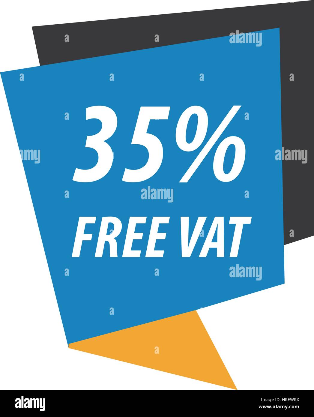 Label Origami Design Blue, yellow, black Stock Vector Image & Art - Alamy