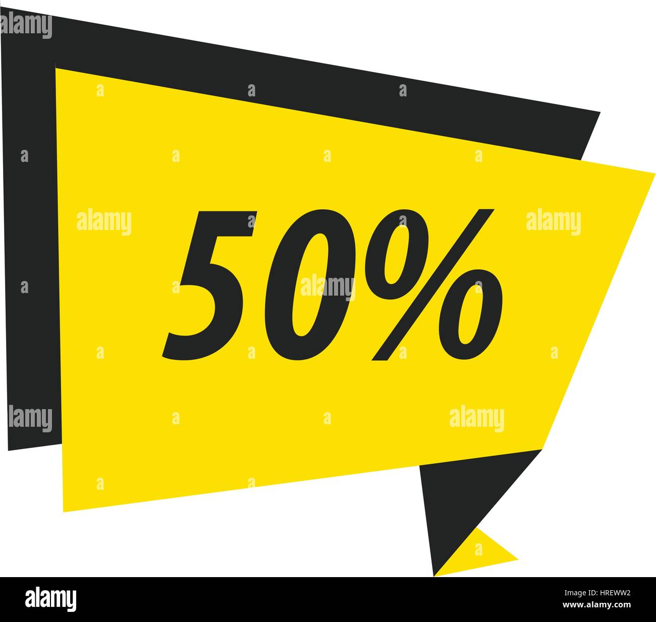 Fifty percent Stock Vector Images - Alamy