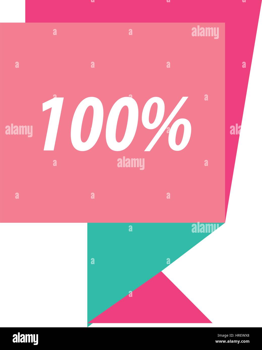 label hundred percent pink and green Stock Vector Image & Art - Alamy