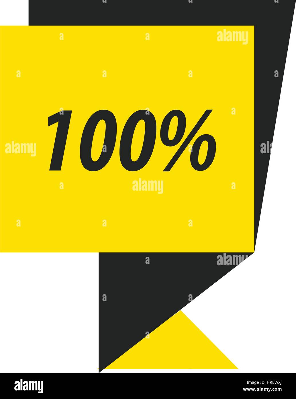 label hundred percent black, yellow Stock Vector Image & Art - Alamy
