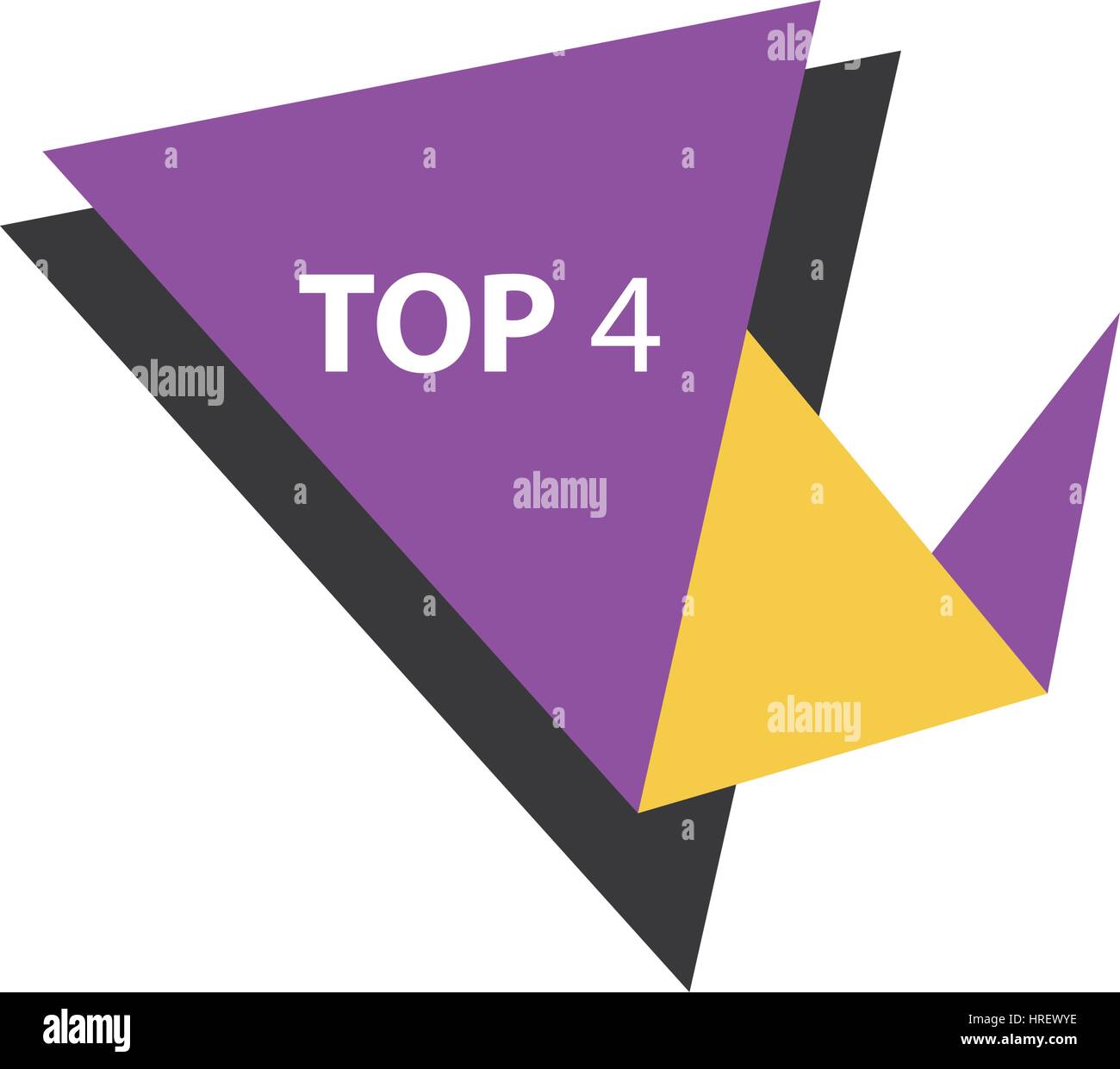 top4 Text in Label Purple, yellow, black Stock Vector Image & Art - Alamy