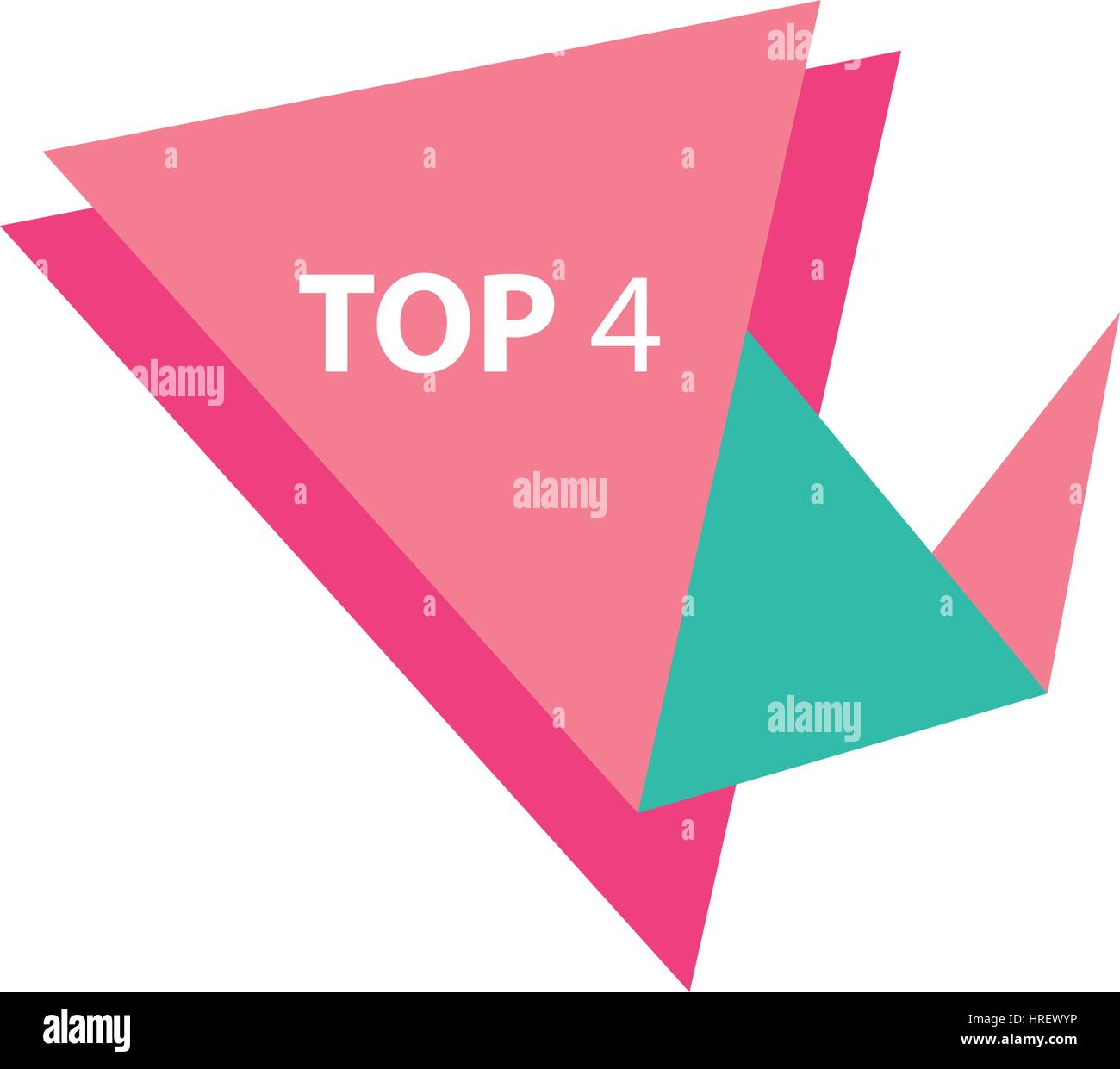 top4 Text in Label pink and green Stock Vector Image & Art - Alamy