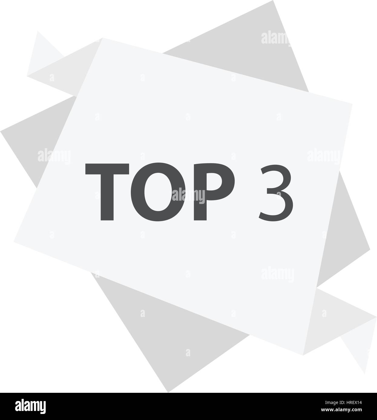top3 Text in Label White color Stock Vector Image & Art - Alamy