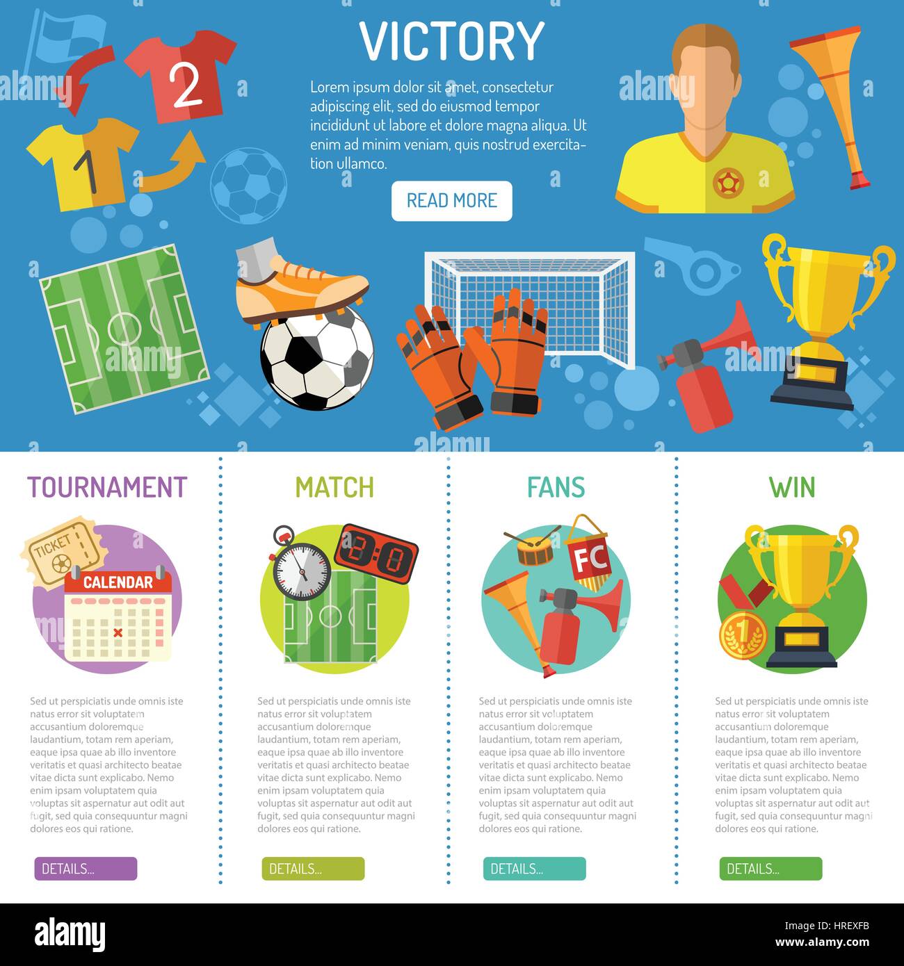 Soccer infographics illustration hi-res stock photography and images ...
