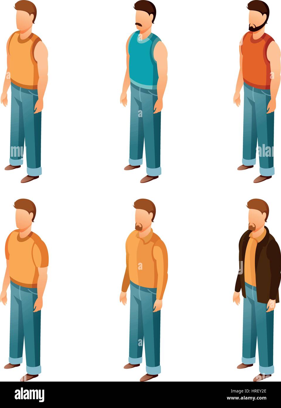 Isometric people vector hi-res stock photography and images - Alamy