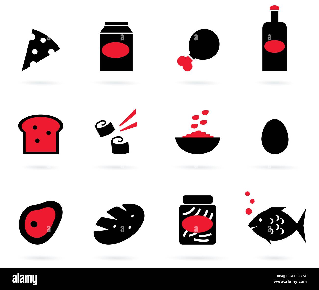 Drawing of various pasta illustration hi-res stock photography and ...