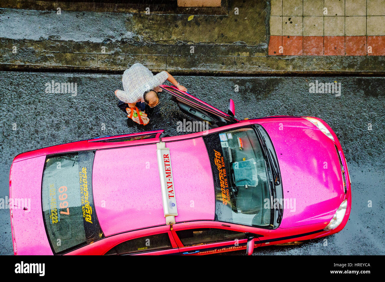 Raining in downtown bangkok hi-res stock photography and images - Alamy