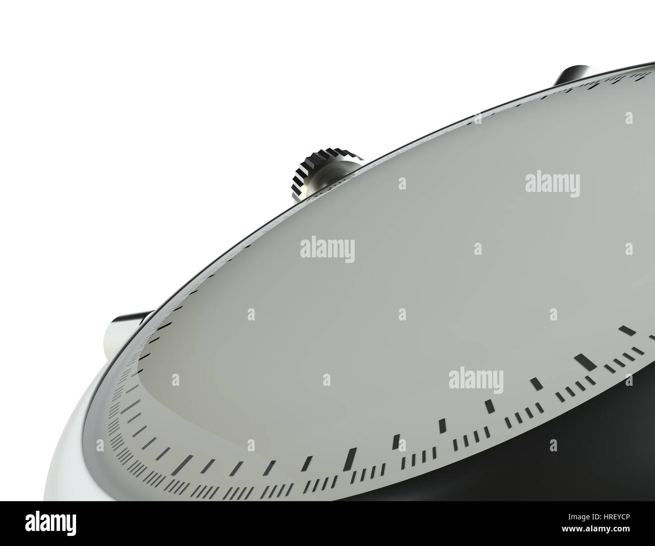 Stopwatch without numbers. Isolated on white background. 3d ...