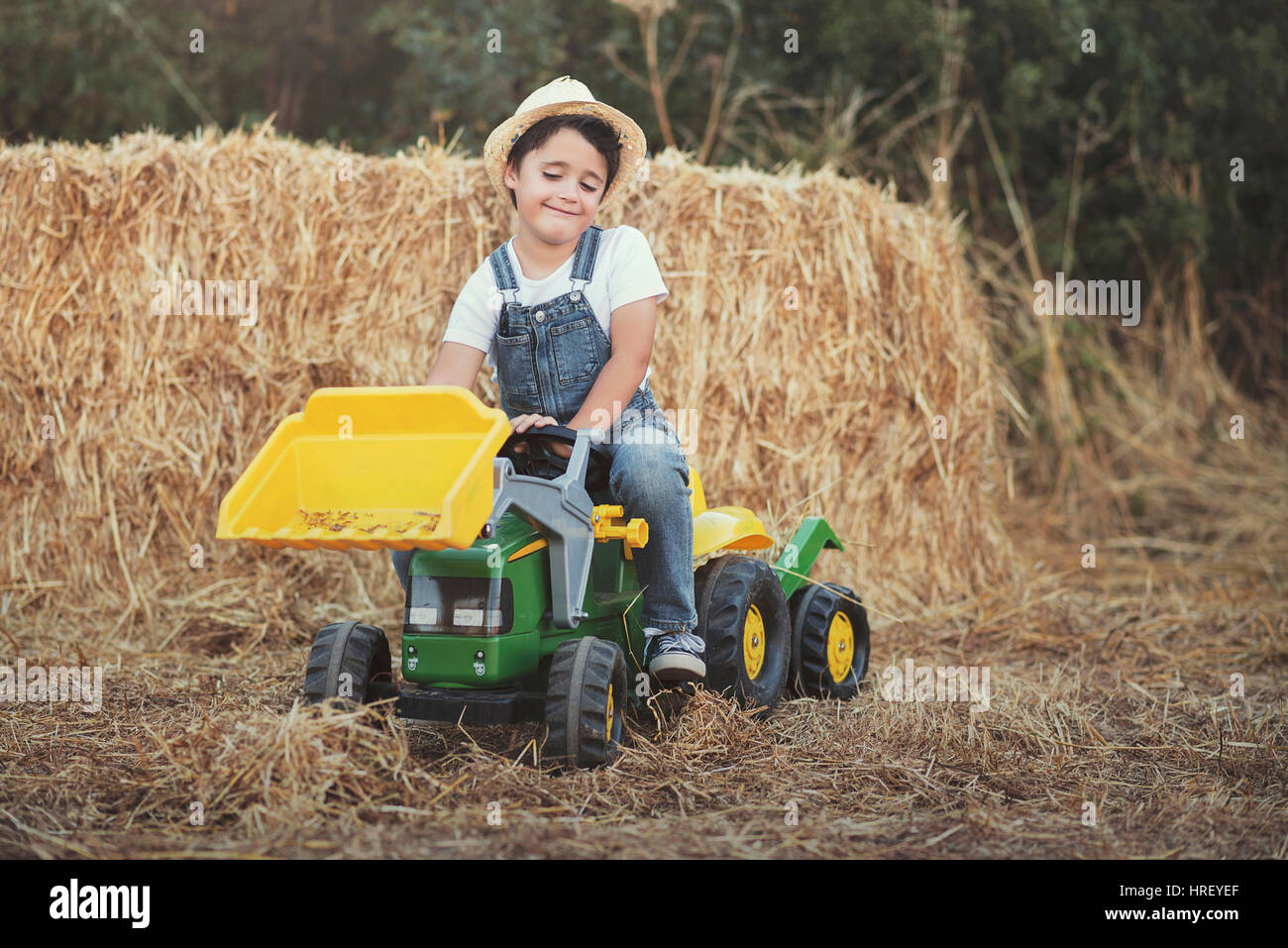 Child tractor hi-res stock photography and images - Alamy