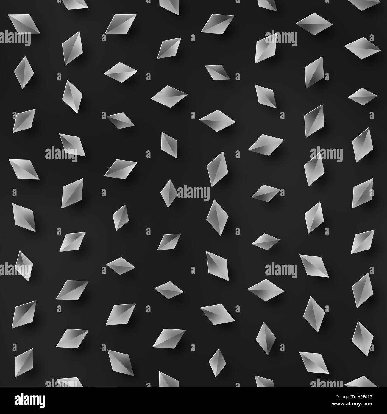 Scattered Geometric Shaded Shapes. Abstract Background Design. Stylish ...