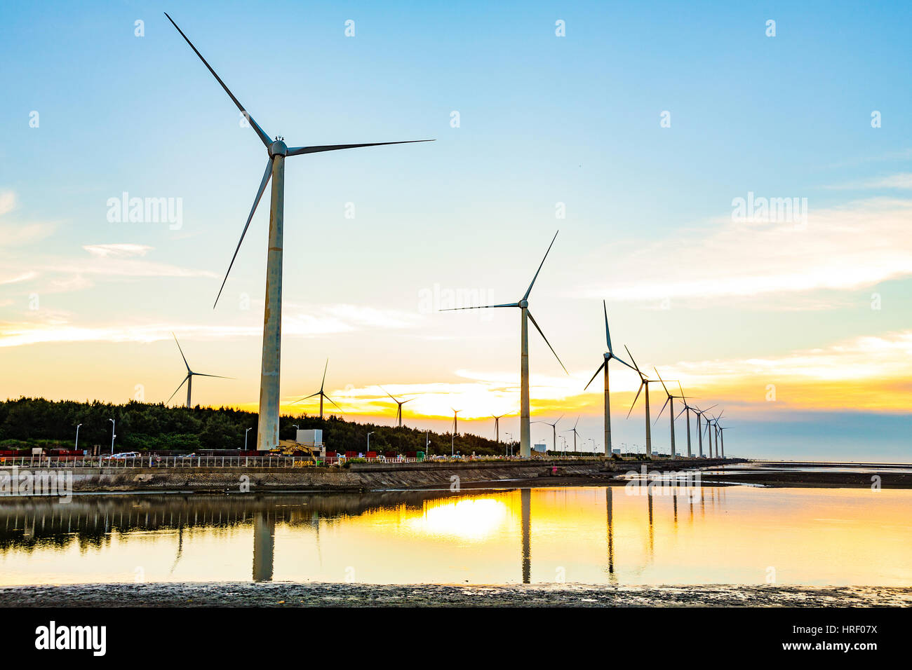 Scenic landscape of Gaomei wetlands Stock Photo - Alamy