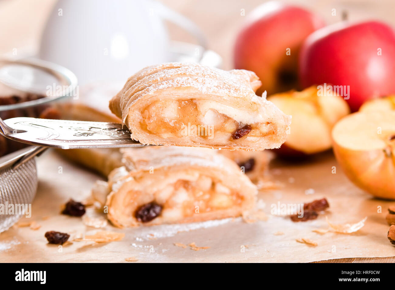 Traditional Apple Strudel High Resolution Stock Photography and Images ...