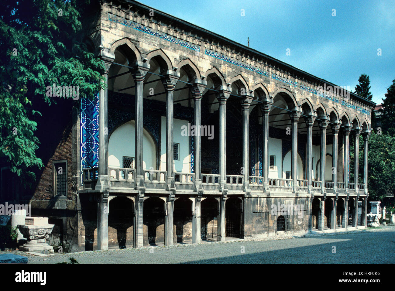 The Tiled Kiosk or Cinili Kiosk (1472) a raised Pavilion in the outer ...
