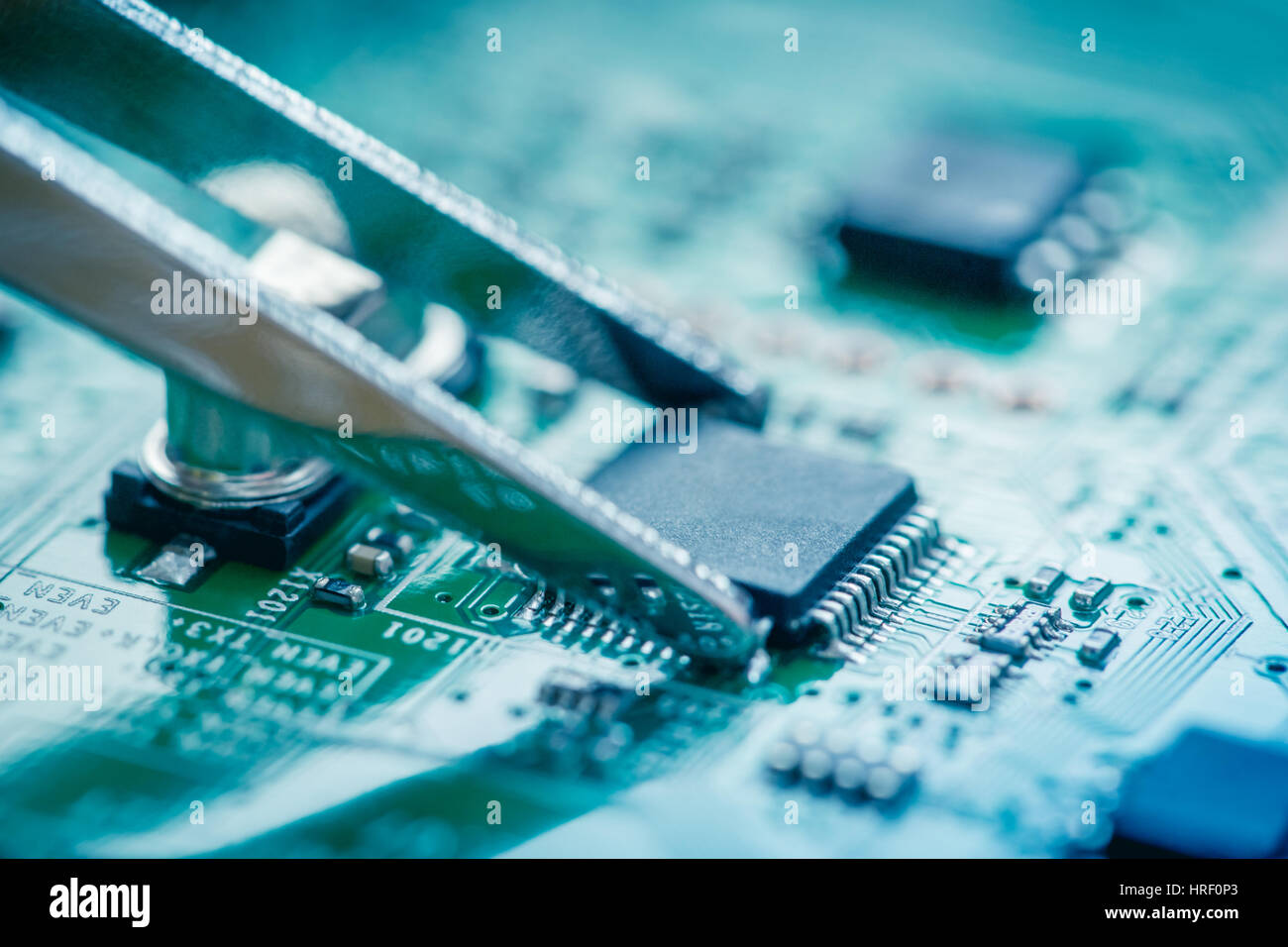 Close up of electronic circuit board Stock Photo - Alamy