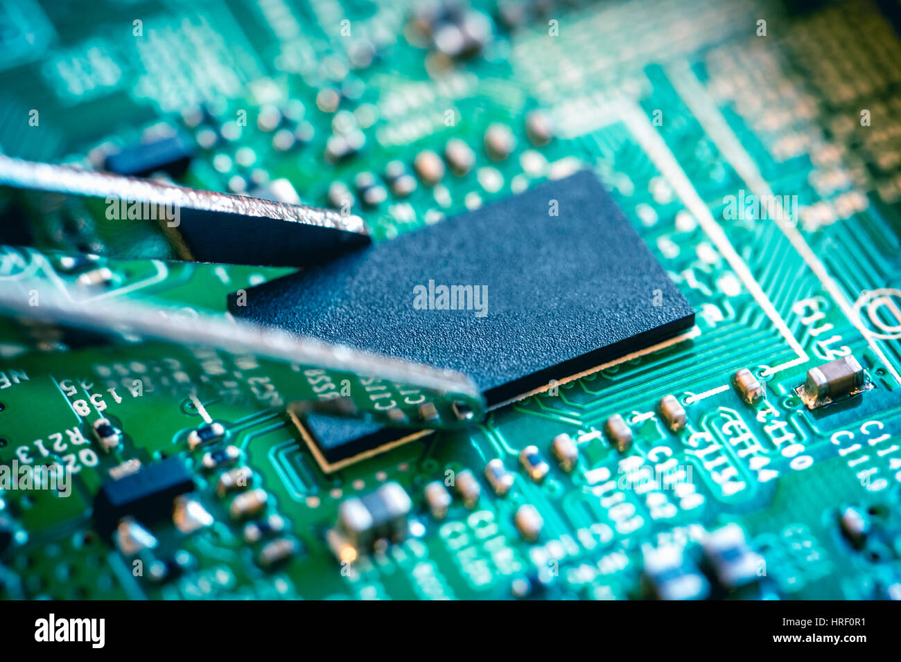Close up of electronic circuit board Stock Photo - Alamy